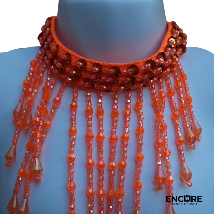 Fiery Tangerine Cutout Jazz Costume – Encore Dance Closet