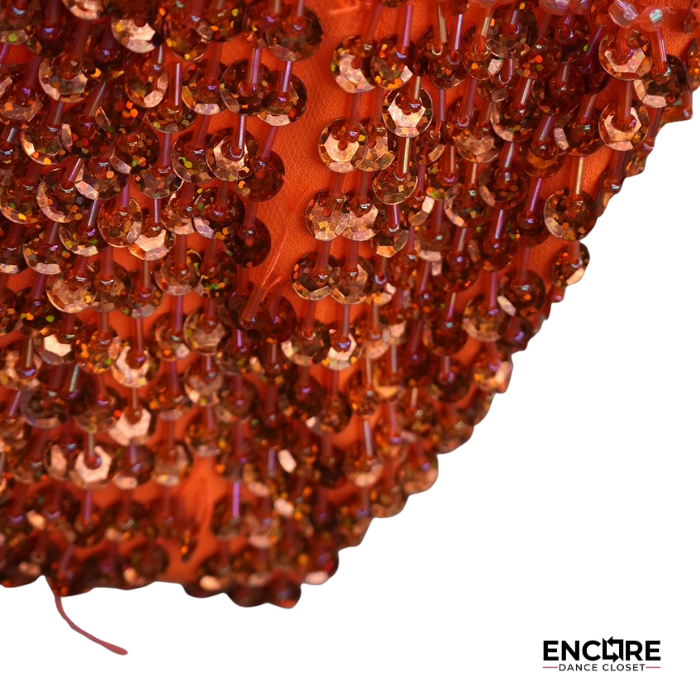 Fiery Tangerine Cutout Jazz Costume – Encore Dance Closet