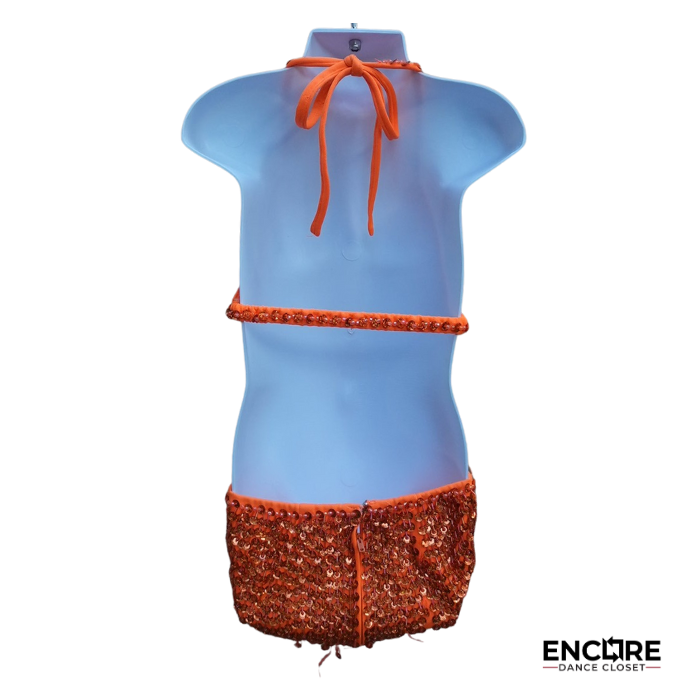 Fiery Tangerine Cutout Jazz Costume – Encore Dance Closet